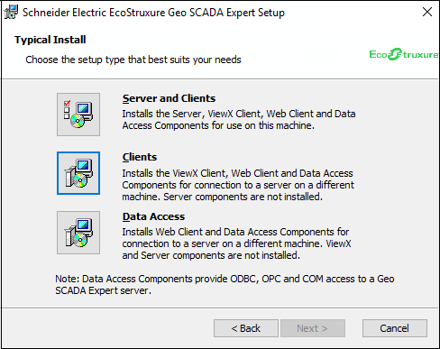 Geo SCADA Expert Installation Guide - Typical Install (Installing Geo SCADA Expert)